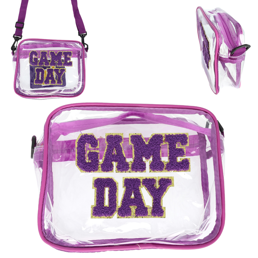 BAG15113 GPU GAME DAY CLEAR TRANSPARENT CROSSBODY BAG - Crossbody Bags