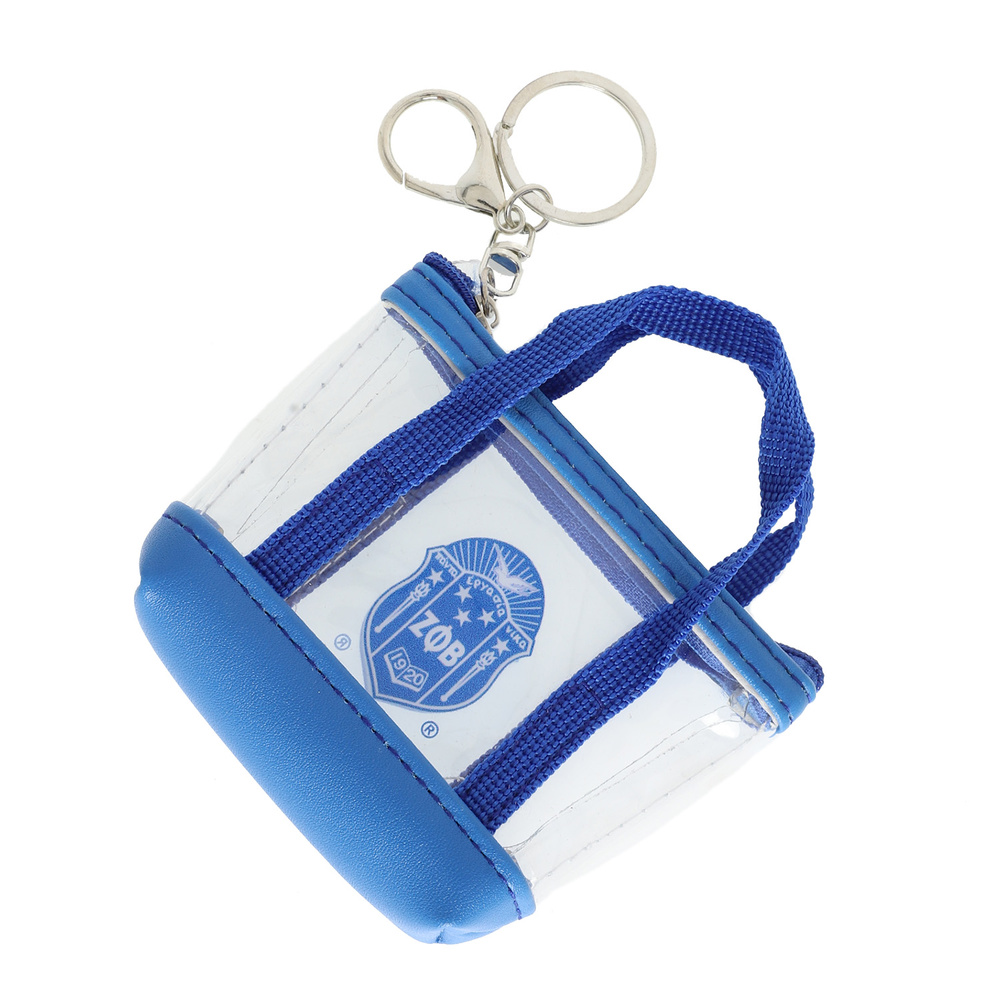 BAG16357 BL SORORITY THEMED MINI TOTE KEYCHAIN - Keychains