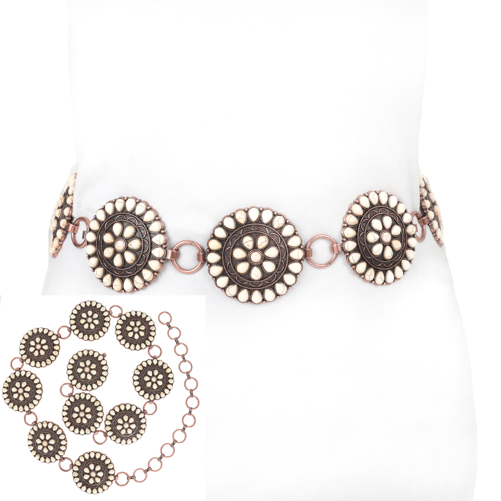 BT5221 CBWT WESTERN CONCHO BELT - Belts