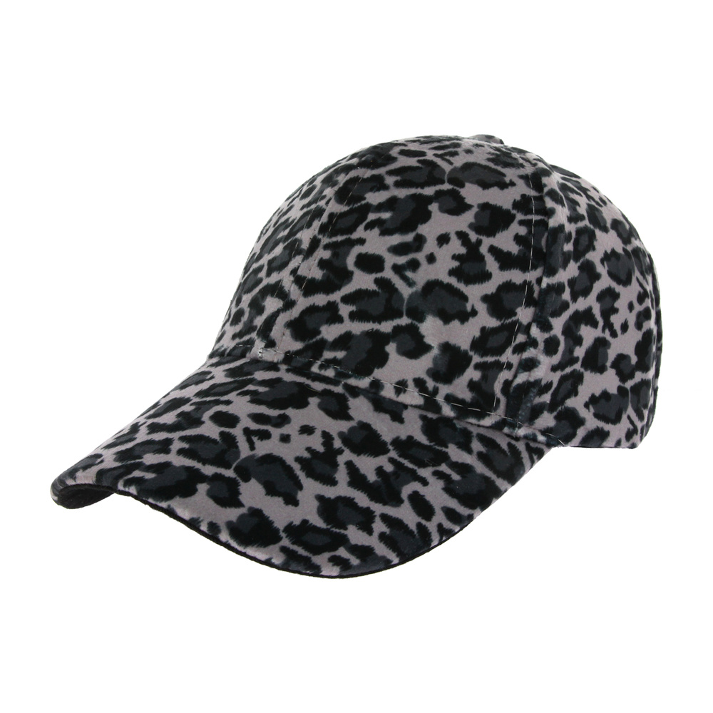 HTC2236 BKLE FELT LEOPARD CHEETAH PRINT HAT CAP - Casual - Caps