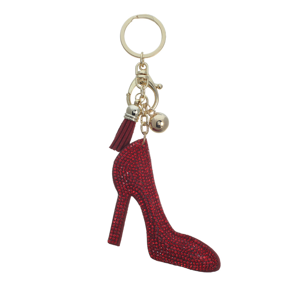 K0212 LSIG RHINESTONE HIGH HEEL KEYCHAIN - Keychains
