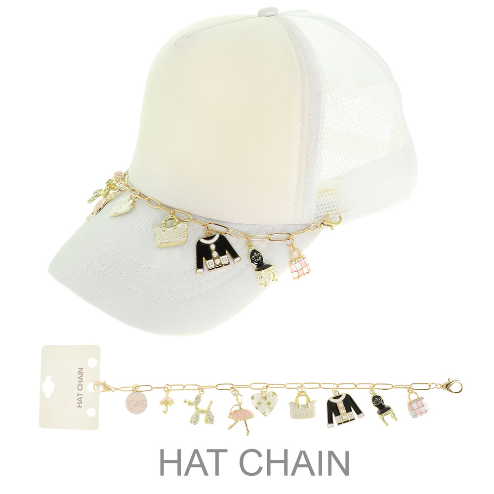 PART16555 GMT FASHIONISTA THEME TRUCKER HAT CHAIN - Hat Accessories