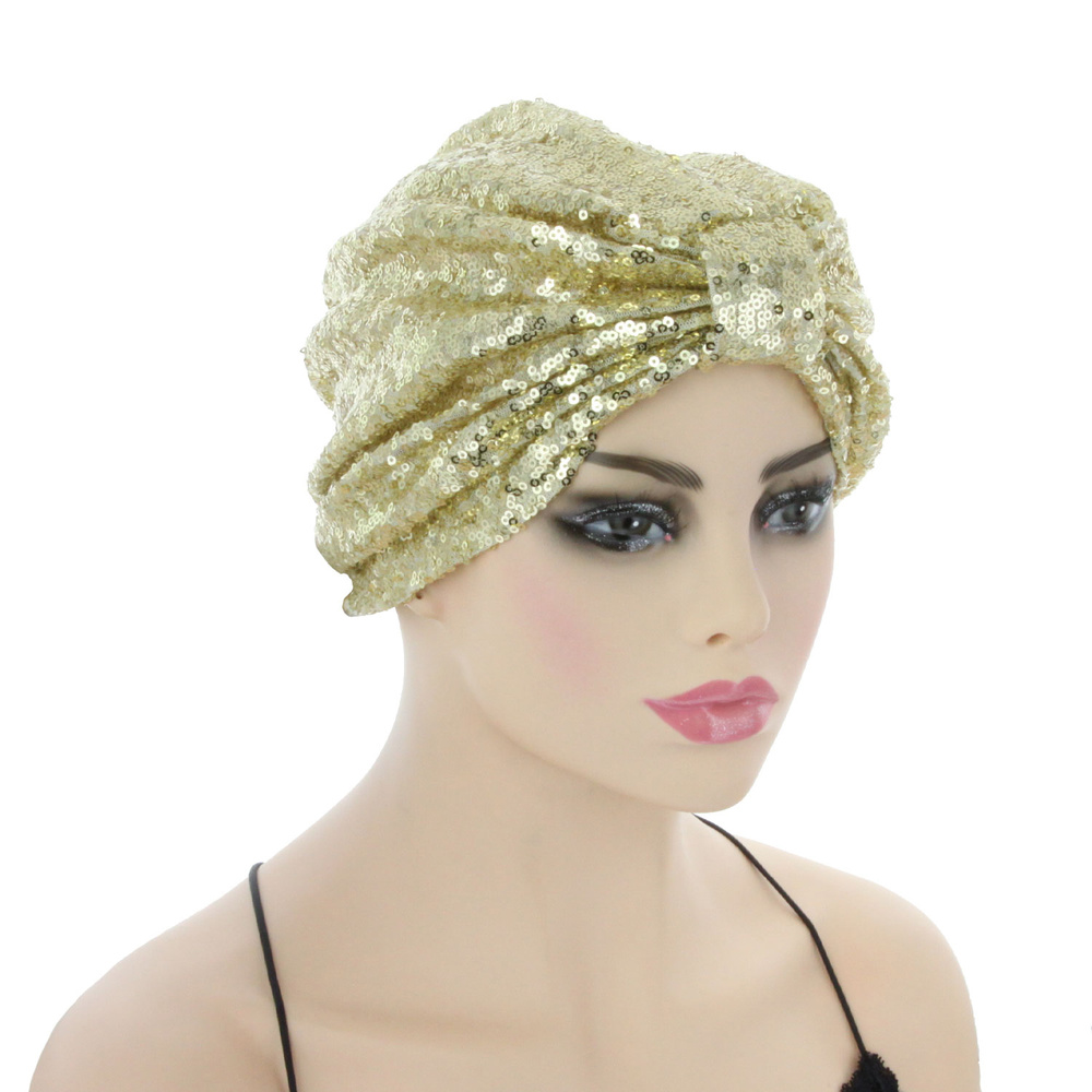 S2171 G SEQUIN TURBAN - Fashion - Head Wraps & Turban